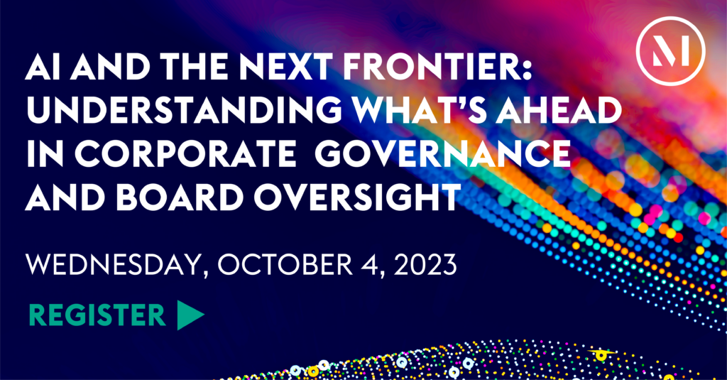 AI: What's Ahead in Board Oversight and Corporate Governance